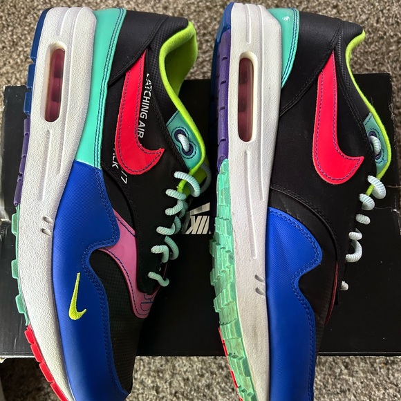 Nike | Shoes | Nike Red And Blue Athletic Shoes Air Max Design | Poshmark
